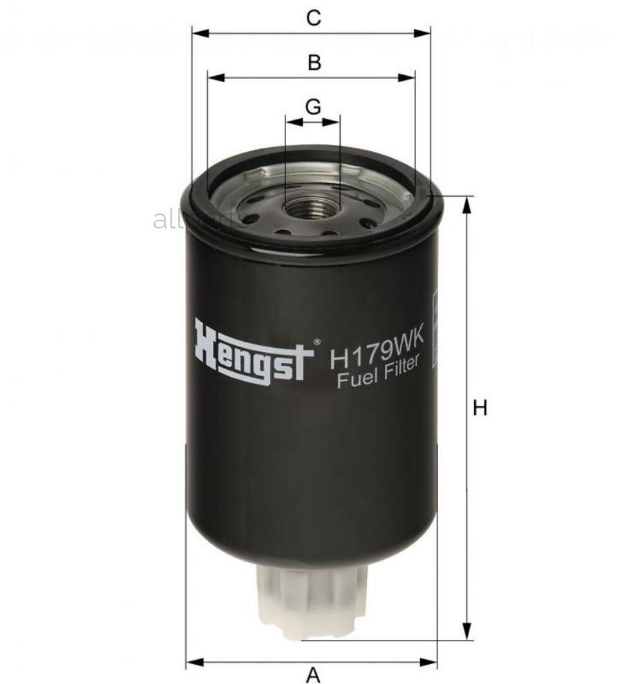 HENGST FILTER H179WK Фильтр топливный