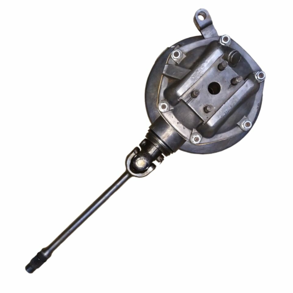 Редуктор заднего моста мотоцикла Урал в сборе с крышкой на 4 шпильки