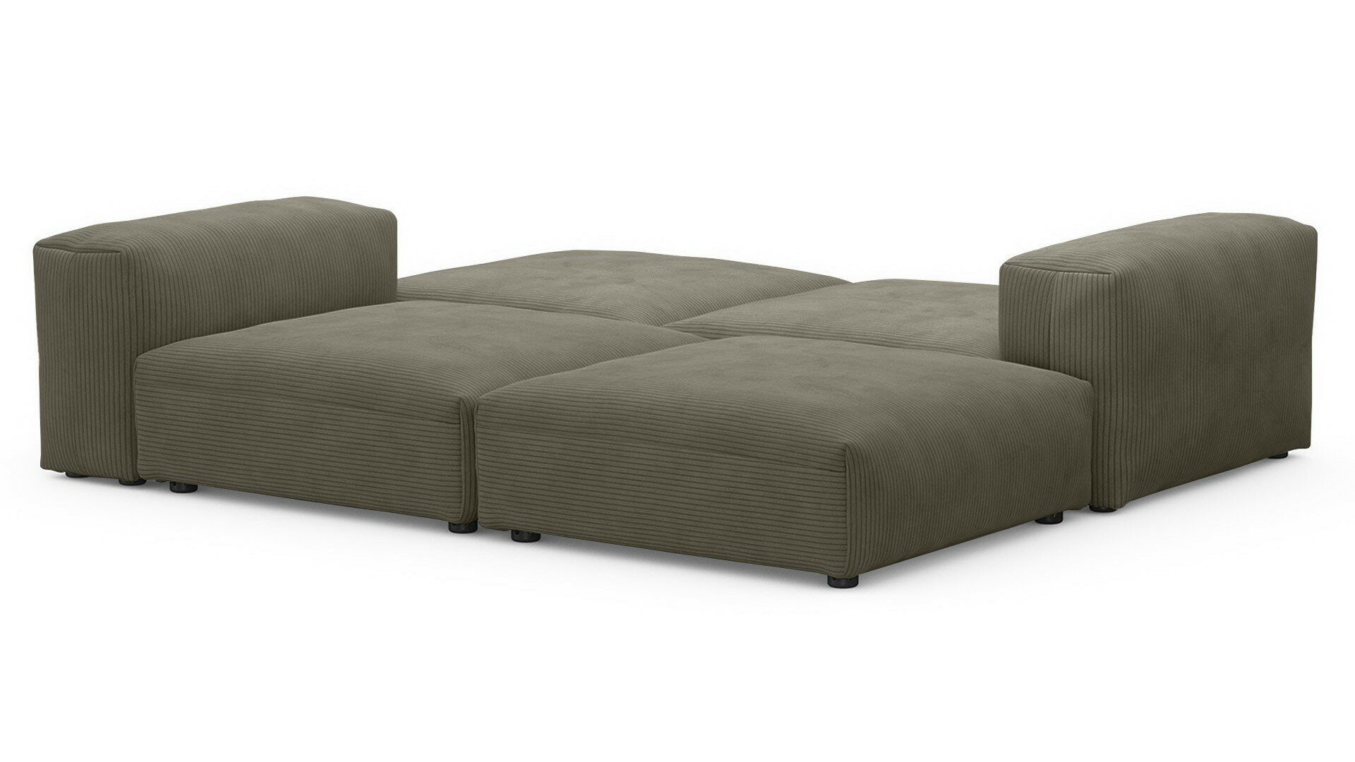 Диван Фиджи Cilium Brown NEW 242x211x62 см, коричневый Вельвет, нераскладной GOODFORM