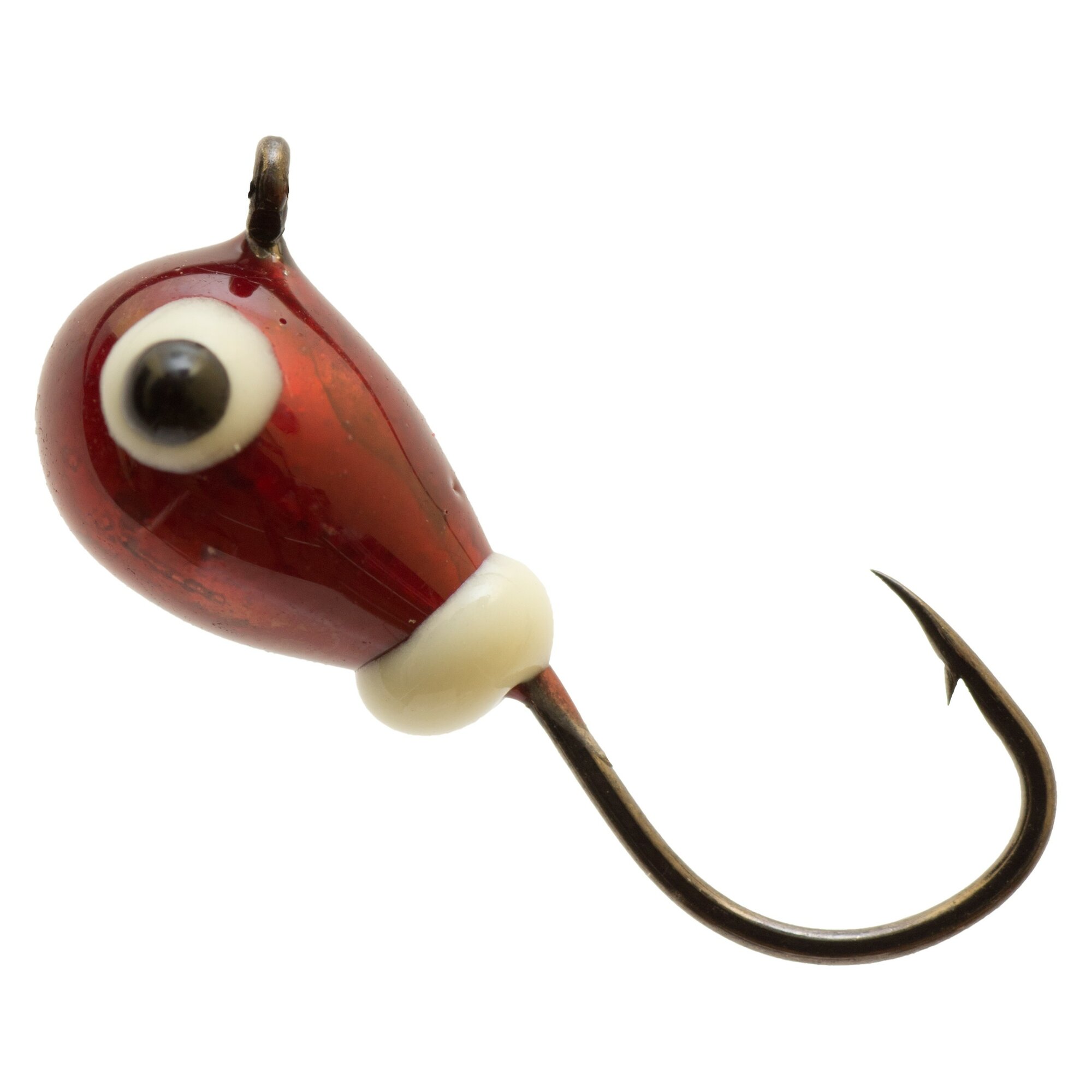 Lumicom Мормышка Капля с ушком, вольфрам, обмазка-малек, 2,5 мм для ловли зимой