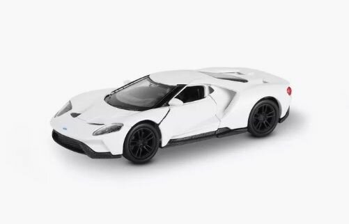Игрушка Welly Машинка 1:38 Ford GT 2017, пруж. мех, белый