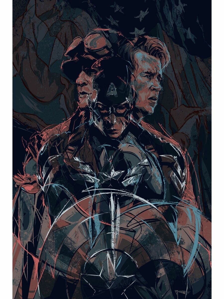 Постер "Супергерой Капитан Америка"