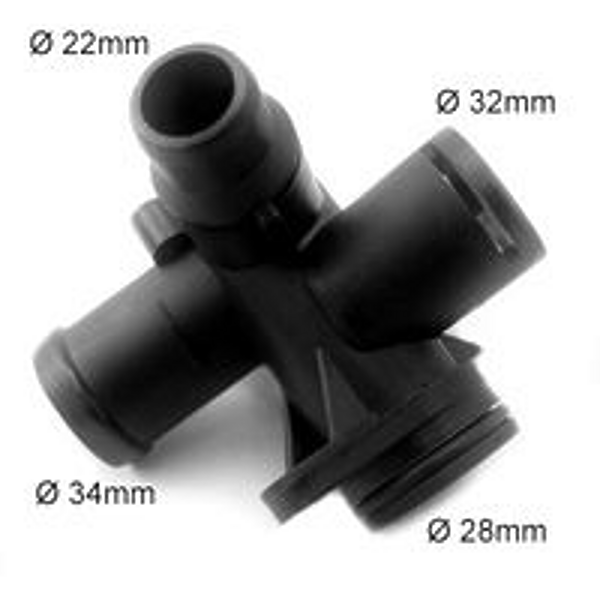 MEAT & DORIA 93246 фланец системы охлаждения с уплотнительным кольцом\ Audi (Ауди) a4 05-08