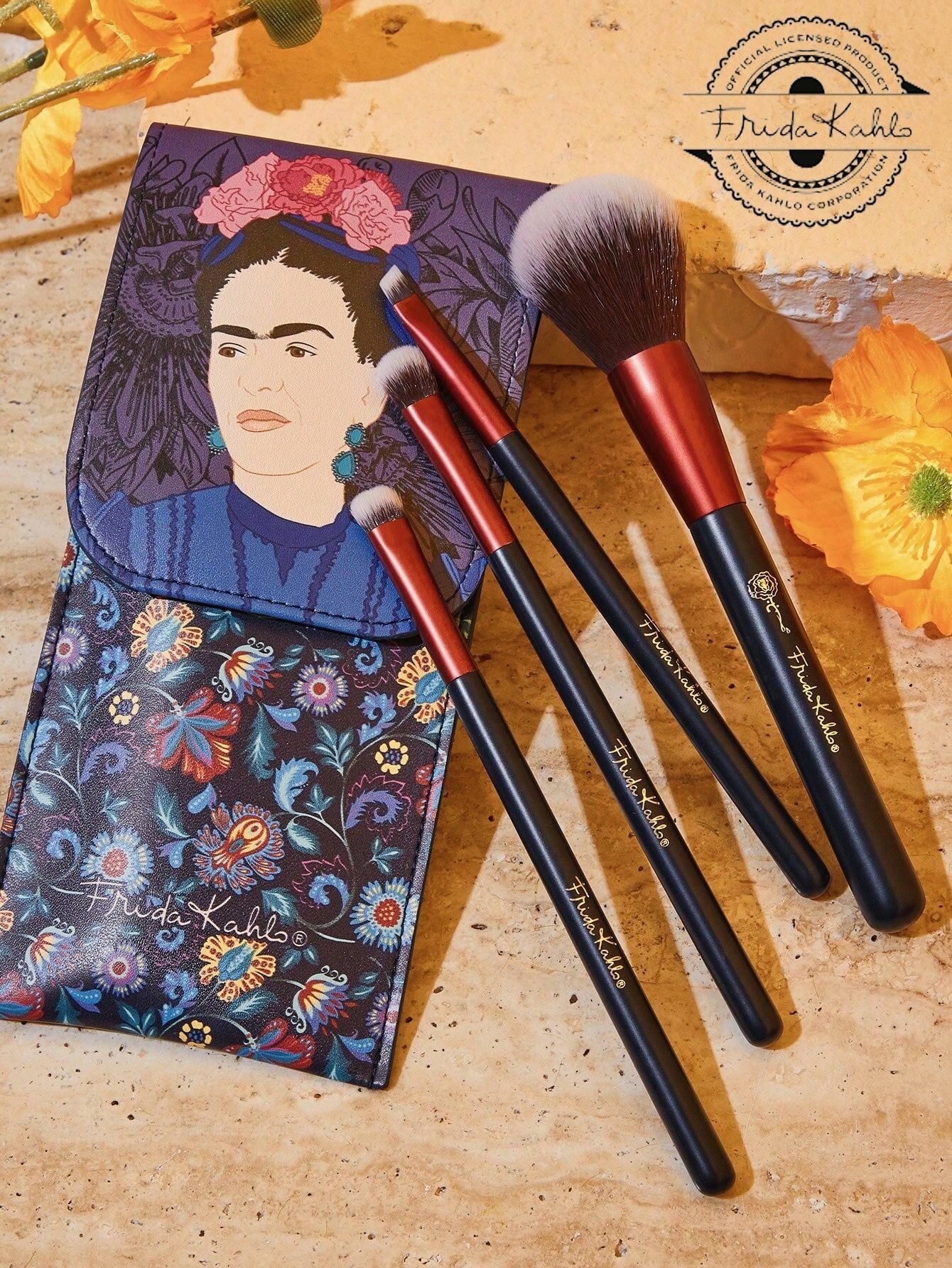 Набор кистей для макияжа Frida Kahlo, 4 шт.