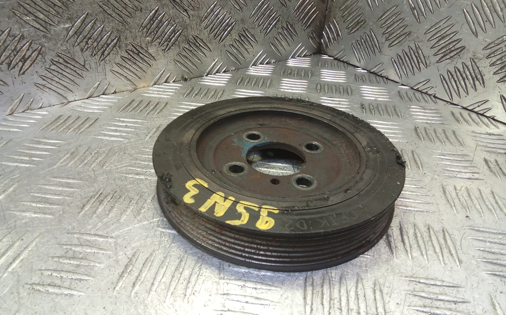 Шкив коленвала демпферный дизельный HYUNDAI SANTA FE 2, Номер 2312427400