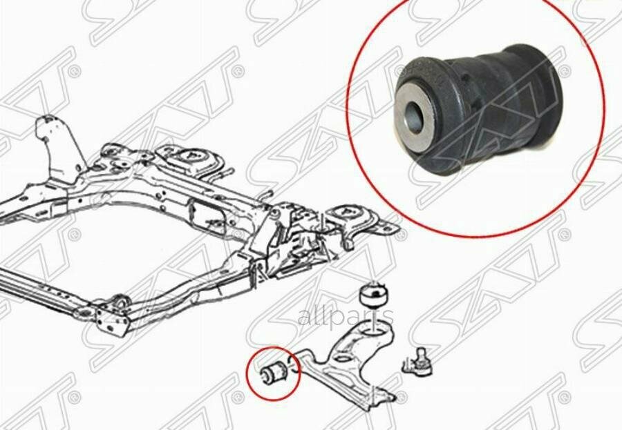 SAT ST-95228670 Сайлентблок рычага Chevrolet Aveo 11-15 / Cobalt 13-