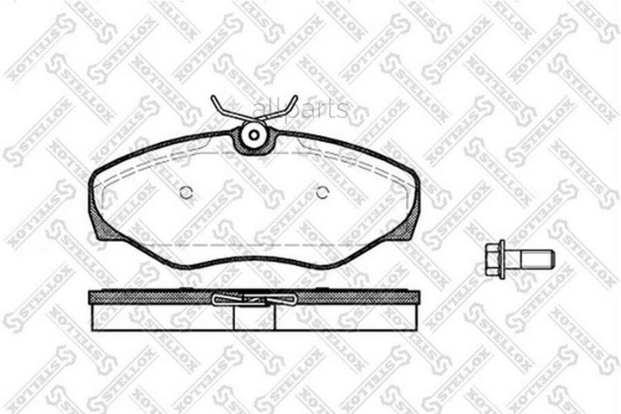 STELLOX 845000BSX колодки дисковые п!\ Nissan Primastar, Opel Vivaro 01>, Renault Espace III 00-02