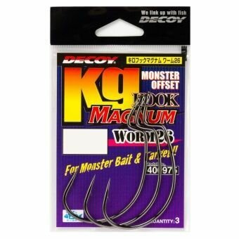 Крючки рыболовные офсетные Decoy WORM-26 № 8/0 (3шт)
