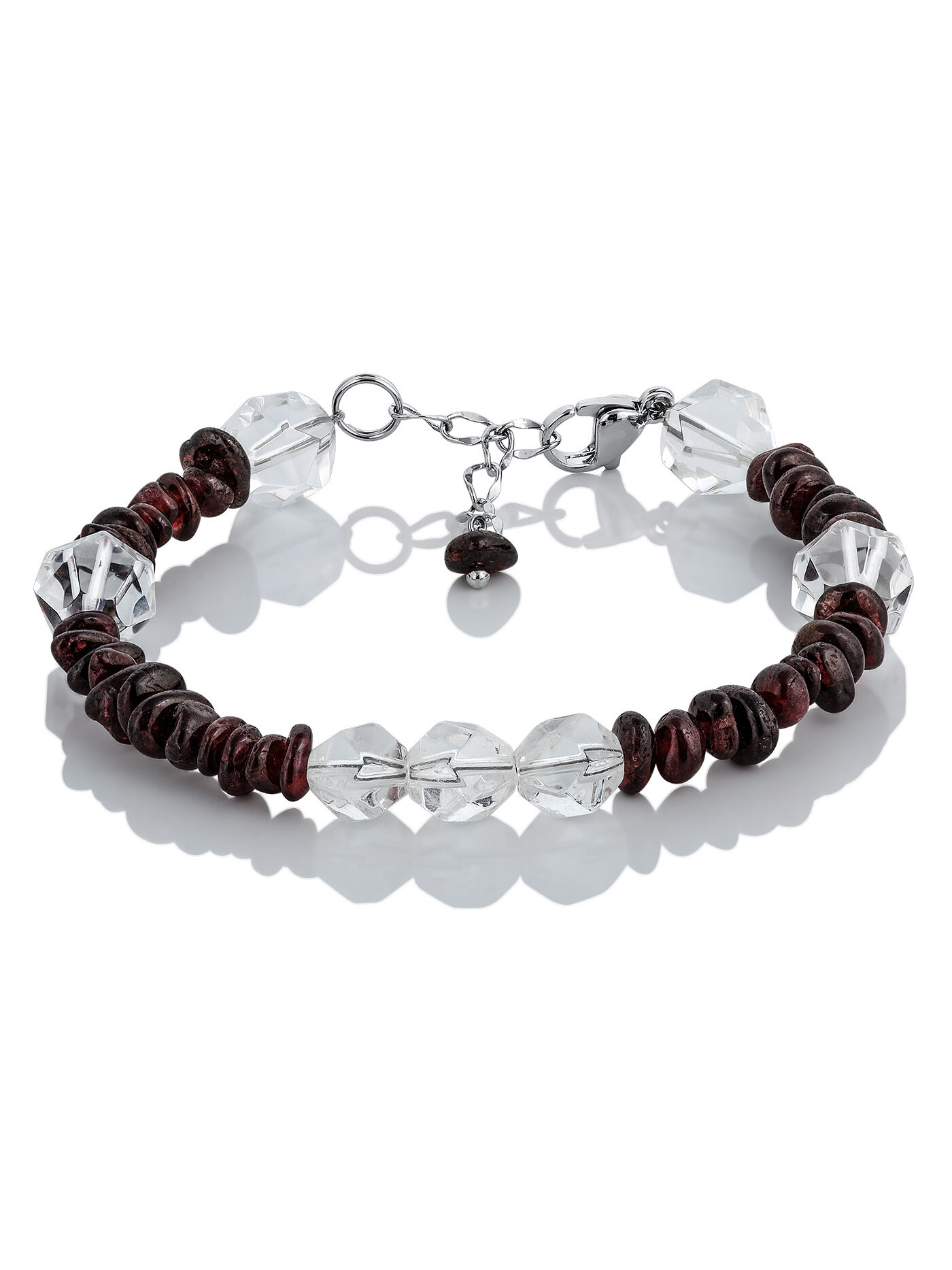 Браслет, горный хрусталь