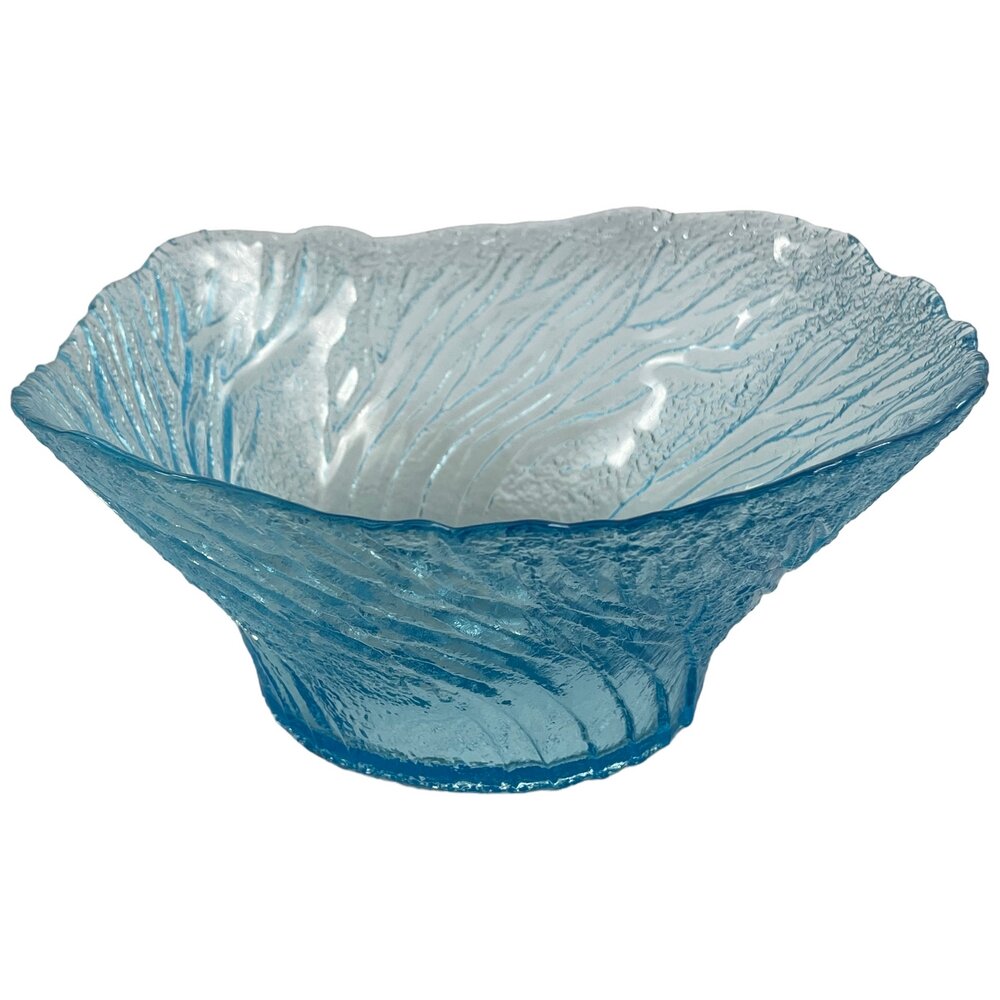 Салатник "Лес", 23 см, дизайнер Пертти Каллиойнен, стекло, 1980-1990 гг, Мантехарью, Финляндия