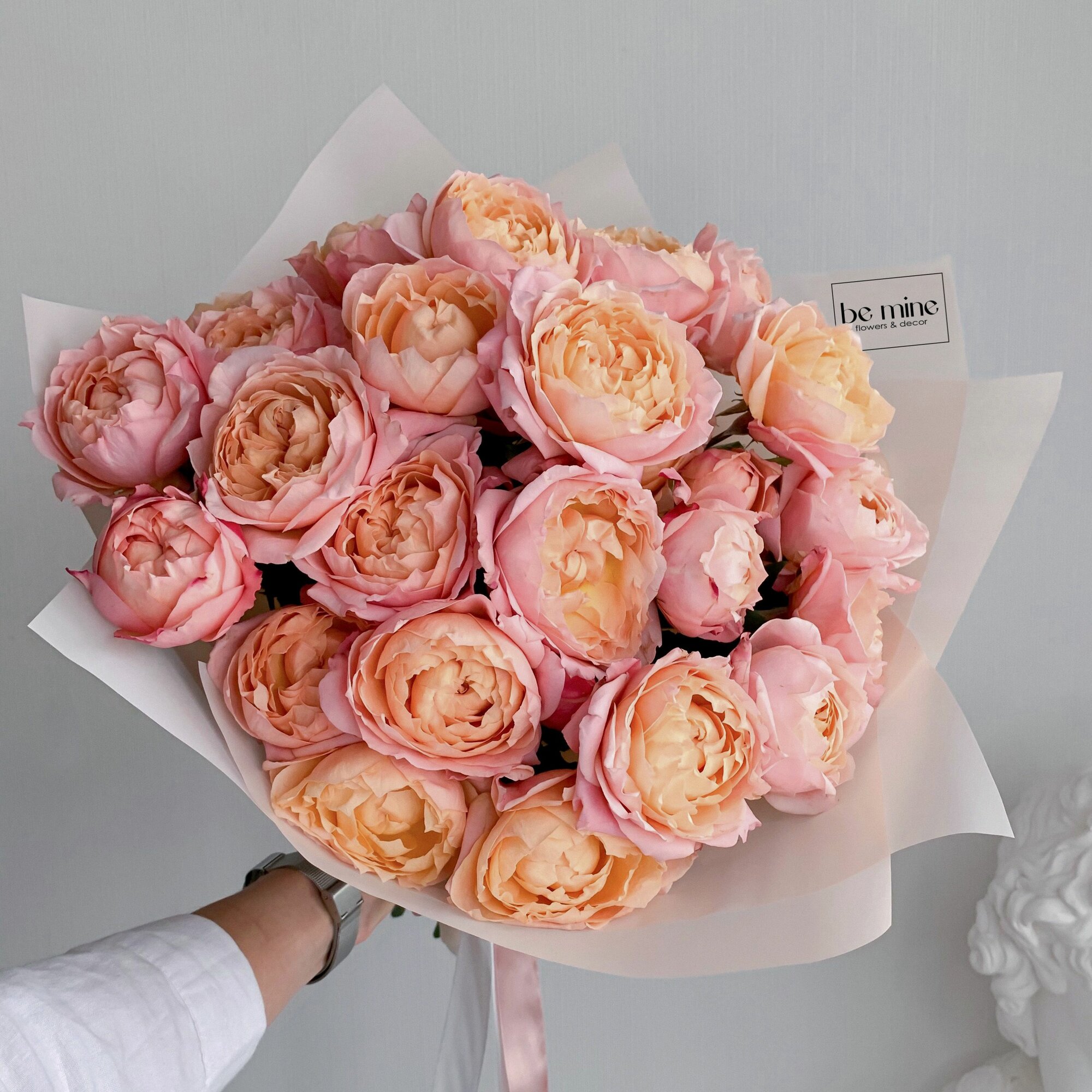 Пионовидные розы Джульетта - 9 шт