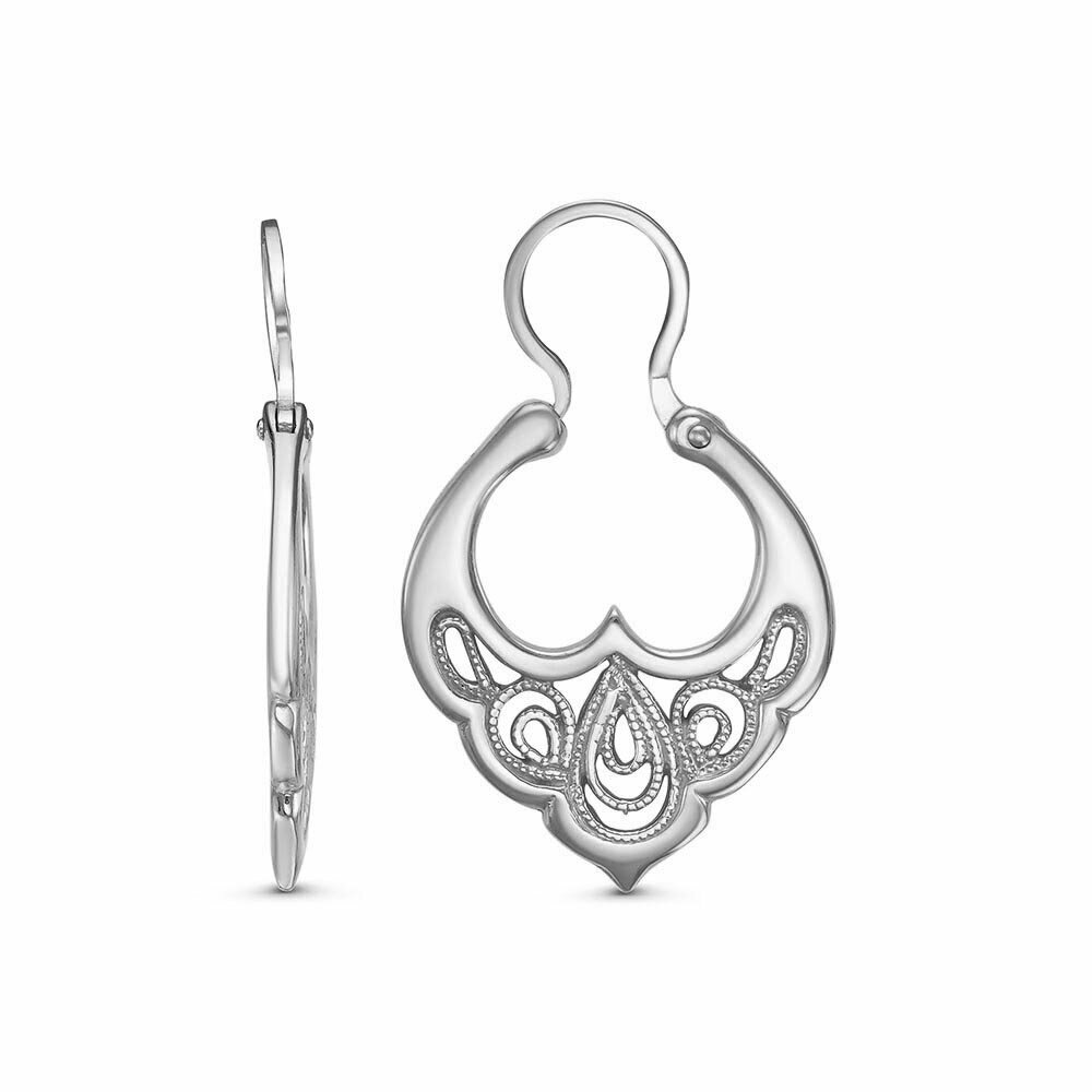 Серьги Красная Пресня, серебро, 925 проба