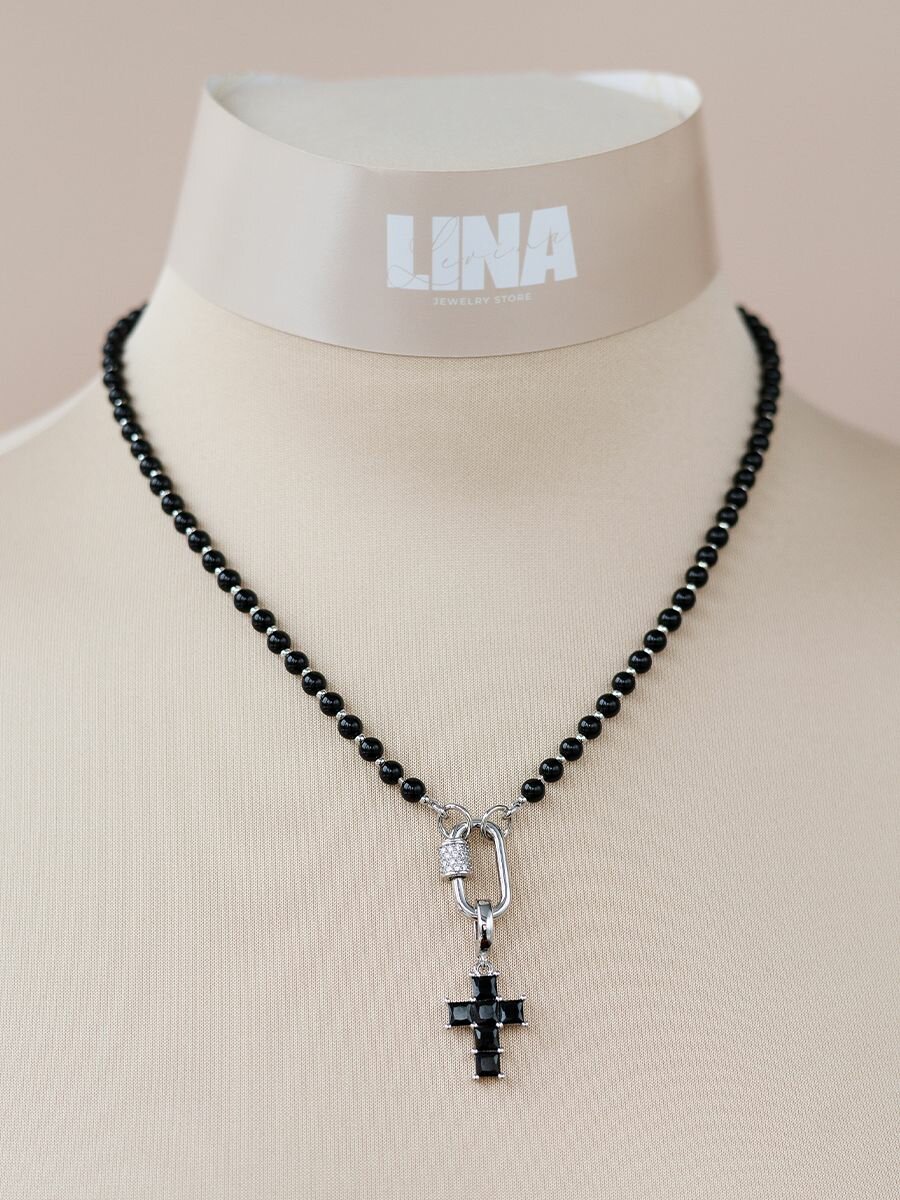 Колье, агат, кристалл