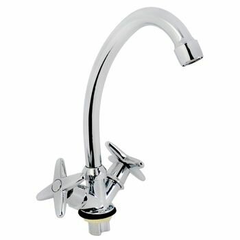 Смеситель для кухни двухвентильный 'эконом' силумин