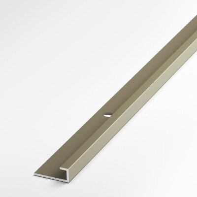 Профиль для зеркала и для кварцвинила Лука ПК05-2, длина 2,7 м, анод шампань 042л