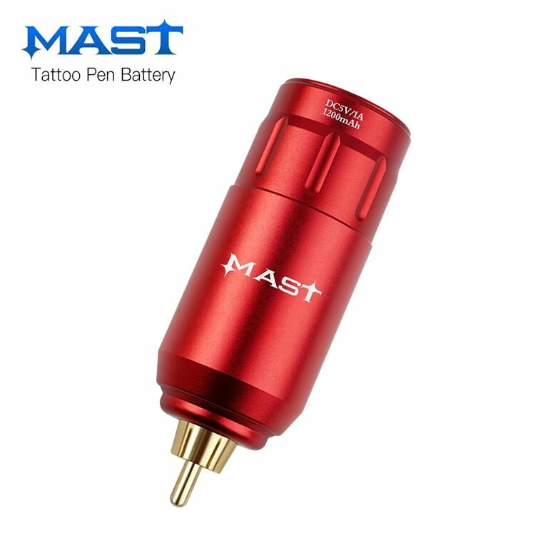 Беспроводной блок питания для тату машинки Mast Power U1 Wireless Tattoo Battery RCA Red