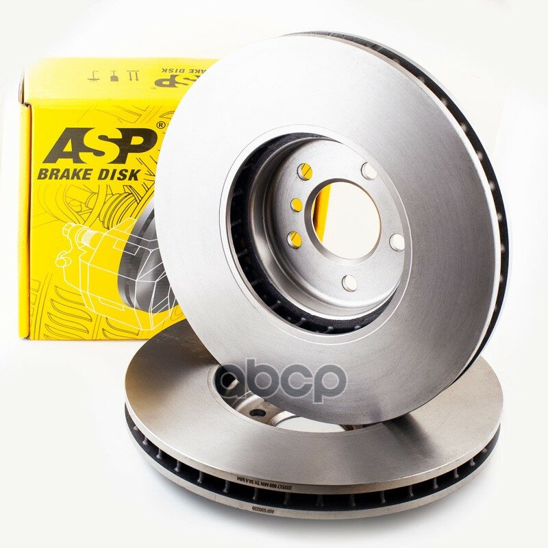 Диск тормозной BMW X5(E70)/X6(E71) 4.8L 07-> передний вентилируемый D 365mm ASP арт. 030239