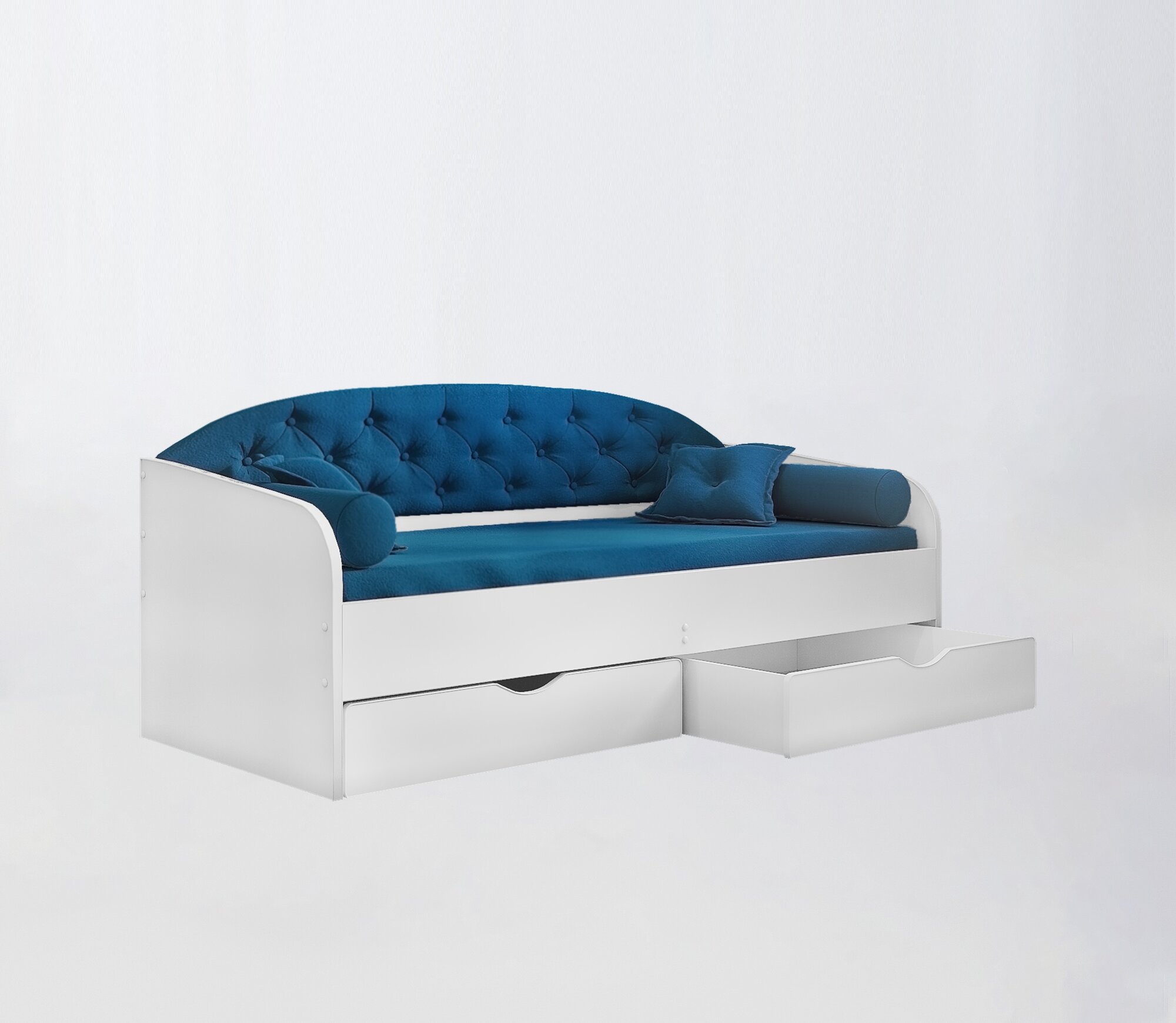 Matrix декоративный чехол на матрас на резинке 80 х 190см, цвет синий