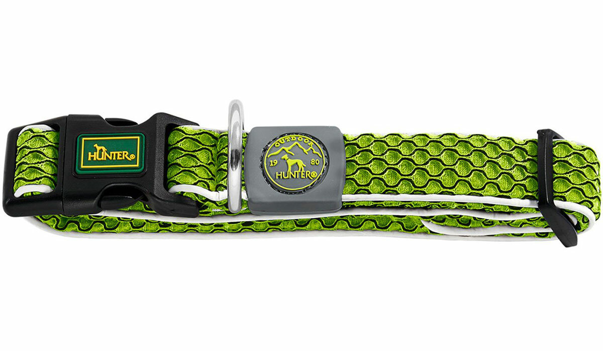 Ошейник для собак Hunter Hilo Vario Basic сетчатый текстиль лайм 33 – 50 см NEW