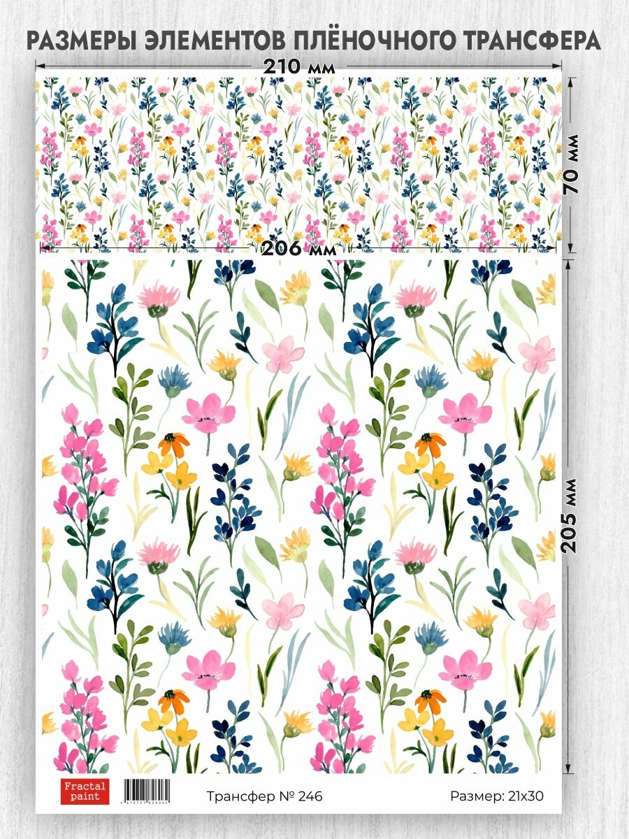 Трансфер для декупажа переводной рисунок для поверхностей 246 (А4)