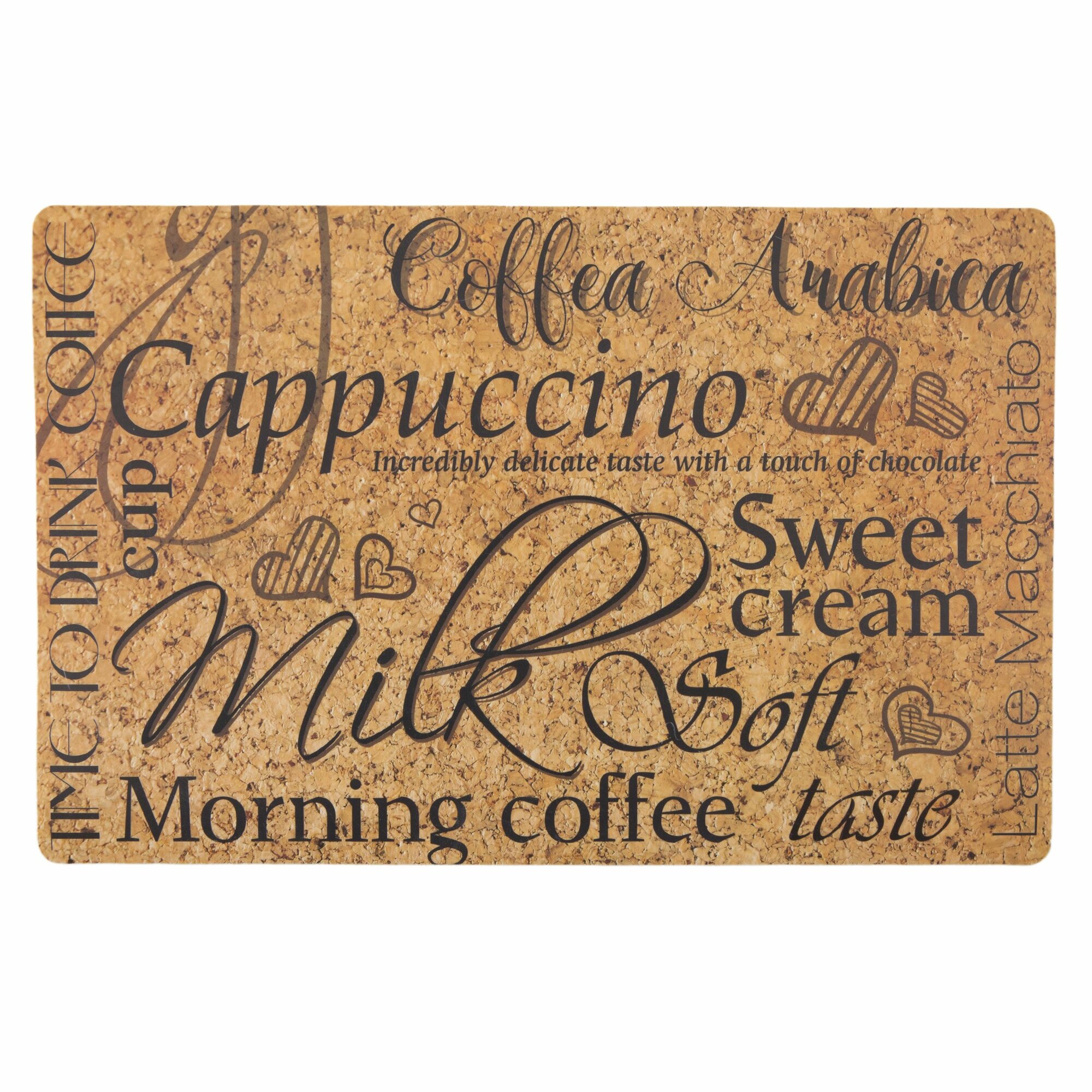 Салфетки на стол под тарелки сервировочные 44х28.5 см 4 шт на пробке