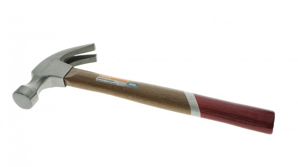 Молоток-гвоздодер, 450г, кованый боек Sturm! 1010-82-WD0450