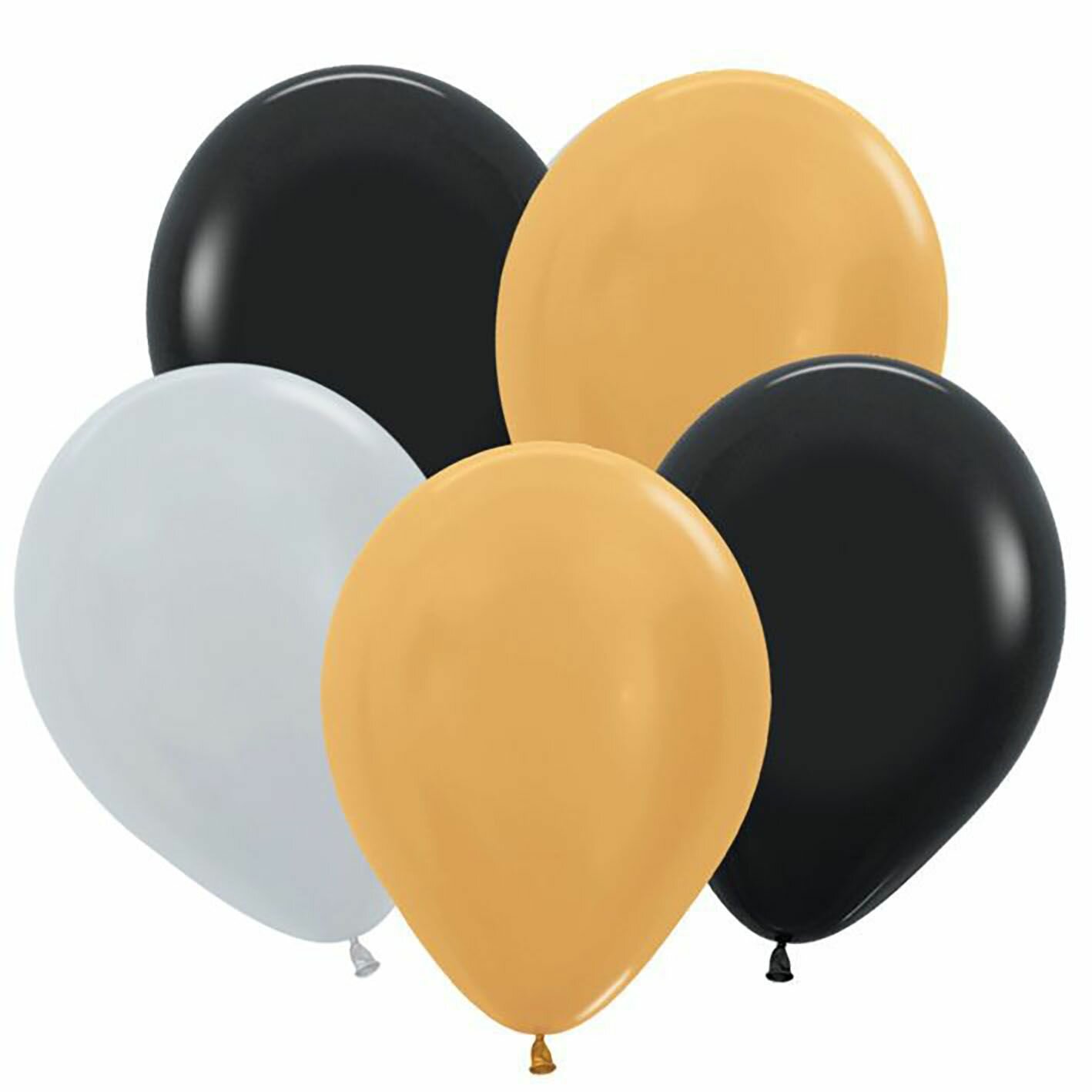 Ассорти Де Люкс, Перламутр-Метал / Assorted De Luxe, латексный шар (12"/30 см ) 50 шт. / SEMPERTEX, Колумбия