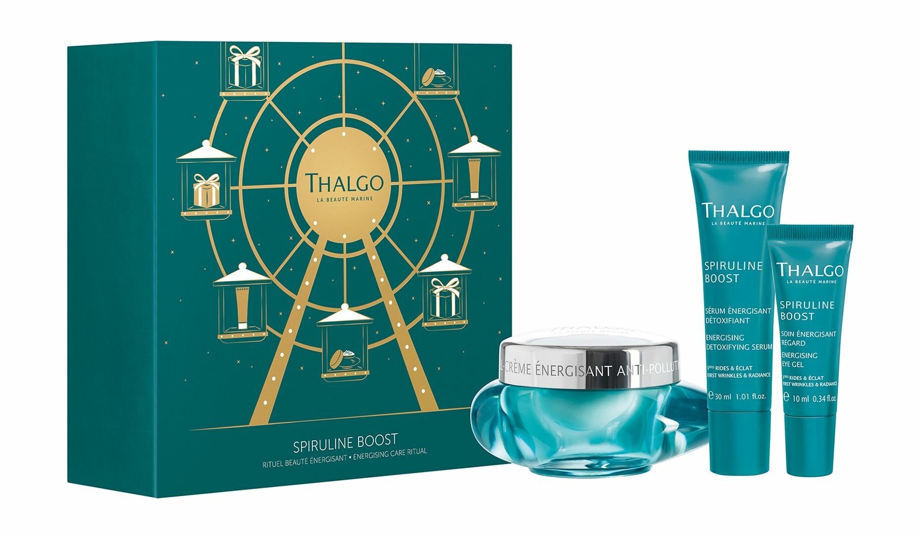 THALGO Spiruline Boost Набор Энергизирующий для лица (3 элемента)