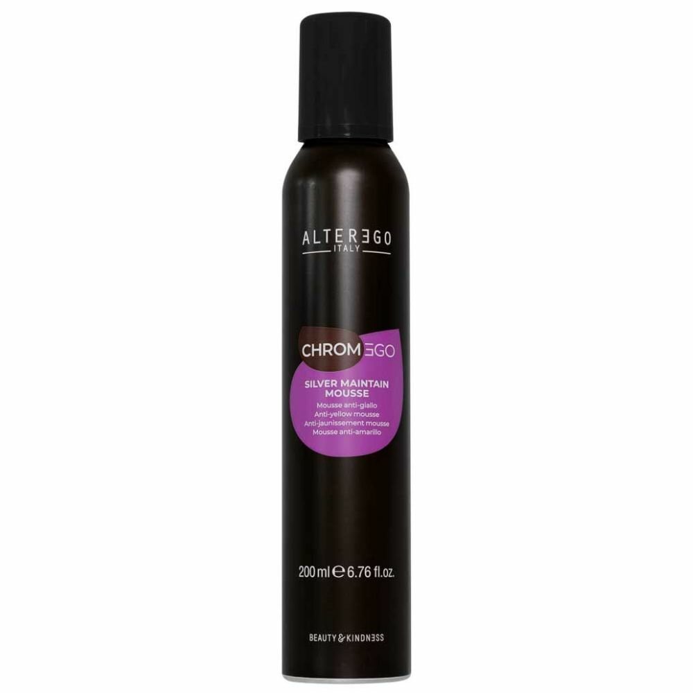 ALTEREGO ITALY Мусс для нейтрализации желтых оттенков Chrom Ego Silver Maintain Mousse