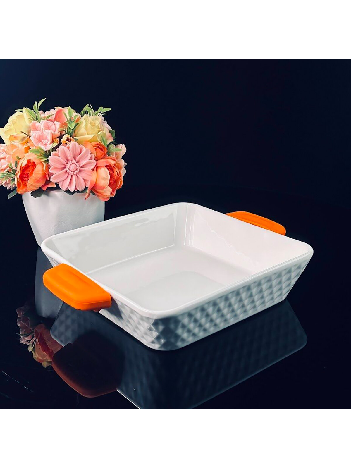 Форма для запекания Lenardi, фарфор, 28x28 см