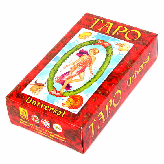 Гадальные карты подарочные Таро Универсальное Уэйта 78 листов. размеры: 60х110мм, русскоязычная инструкция для начинающих, подарок на 8 Марта девушке