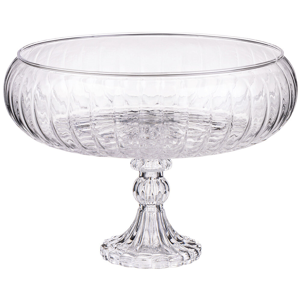 Блюдо 337-100 на ножке, 24х16 см