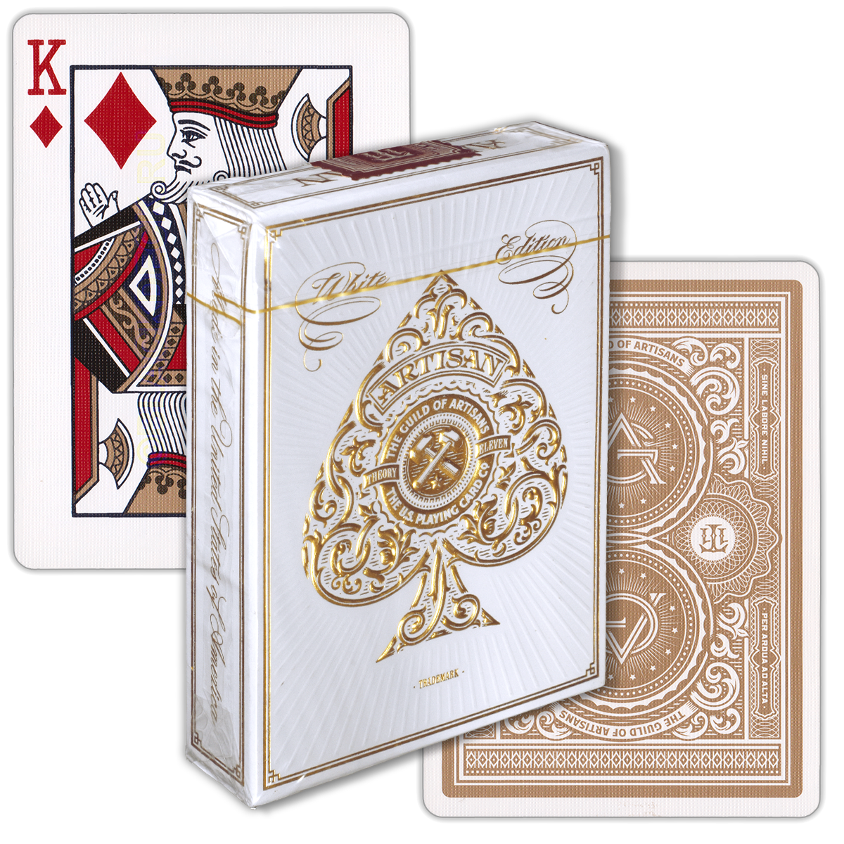 Artisan White Edition, игральные карты от Theory11