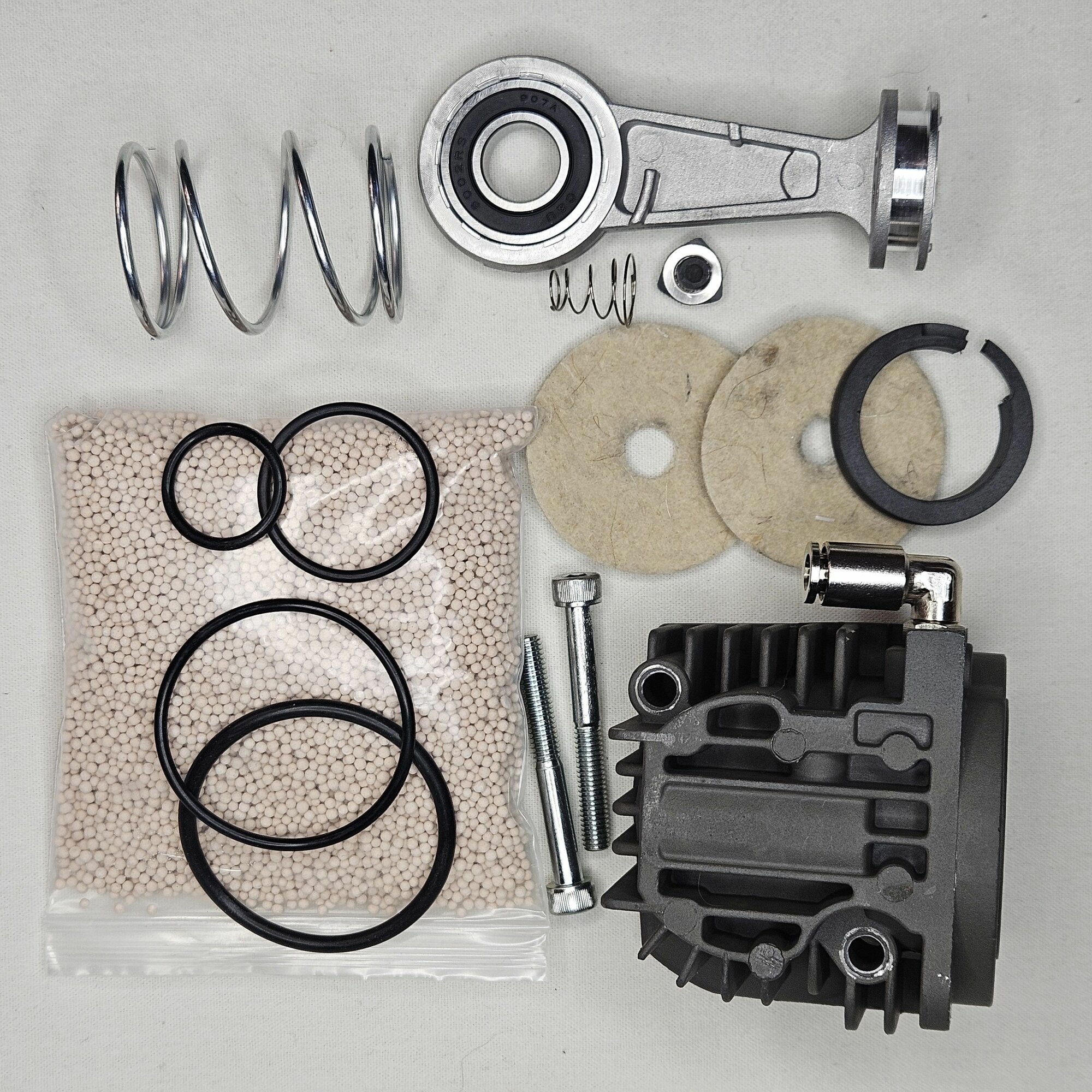 Ремкомплект компрессора пневмоподвески VW Touareg 1 (GP), Porsche Cayenne 955/957 (Комплект-4)