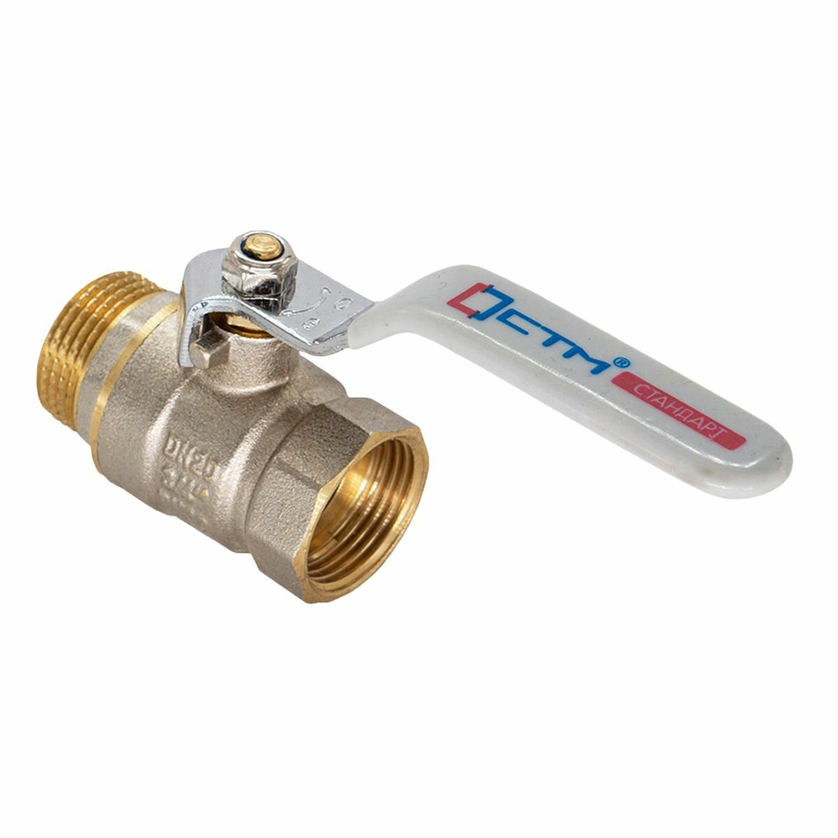Кран шаровый 1/2" d-15 мм, ВР-НР ручка, СТМ стандарт
