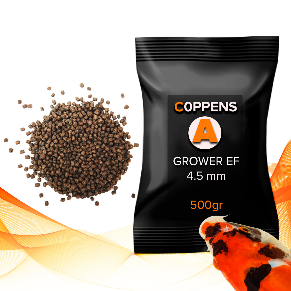Coppens GROWER EF 4.5мм, 500гр -корм для крупной аквариумной и прудовой рыбы