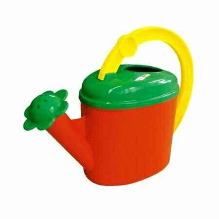 Лейка 0,3 л для песочницы, детская, пластик, красный/зеленый