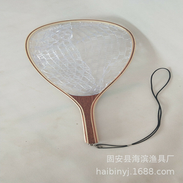 Скиммер с деревянной ручкой, сеть для ловли на мушку, резиновая сеть для рыбалки, приманка, плот для рыбалки, новый ручной скиммер, рыболовное снаряжение