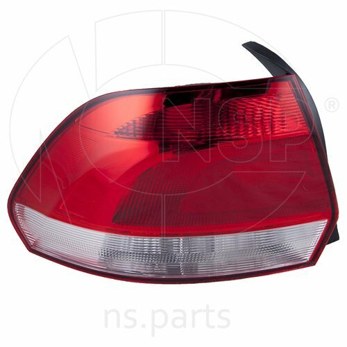 Фонарь задний левый VOLKSWAGEN Polo sedan (09-15) (без платы) NSP NSP086RU945111F