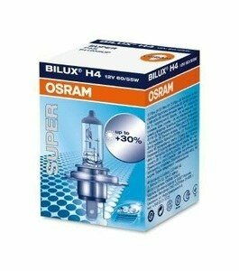 Лампа H4 12V 60/55W P43T Osram Super с увеличенной светоотдачей