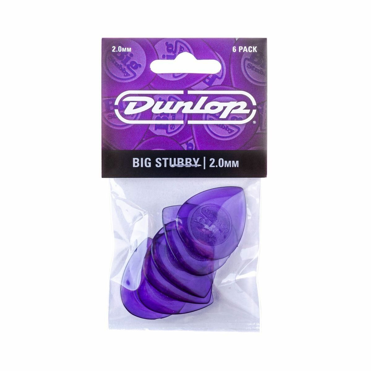Набор медиаторов 6шт. Dunlop 475P200 Big Stubby 6Pack