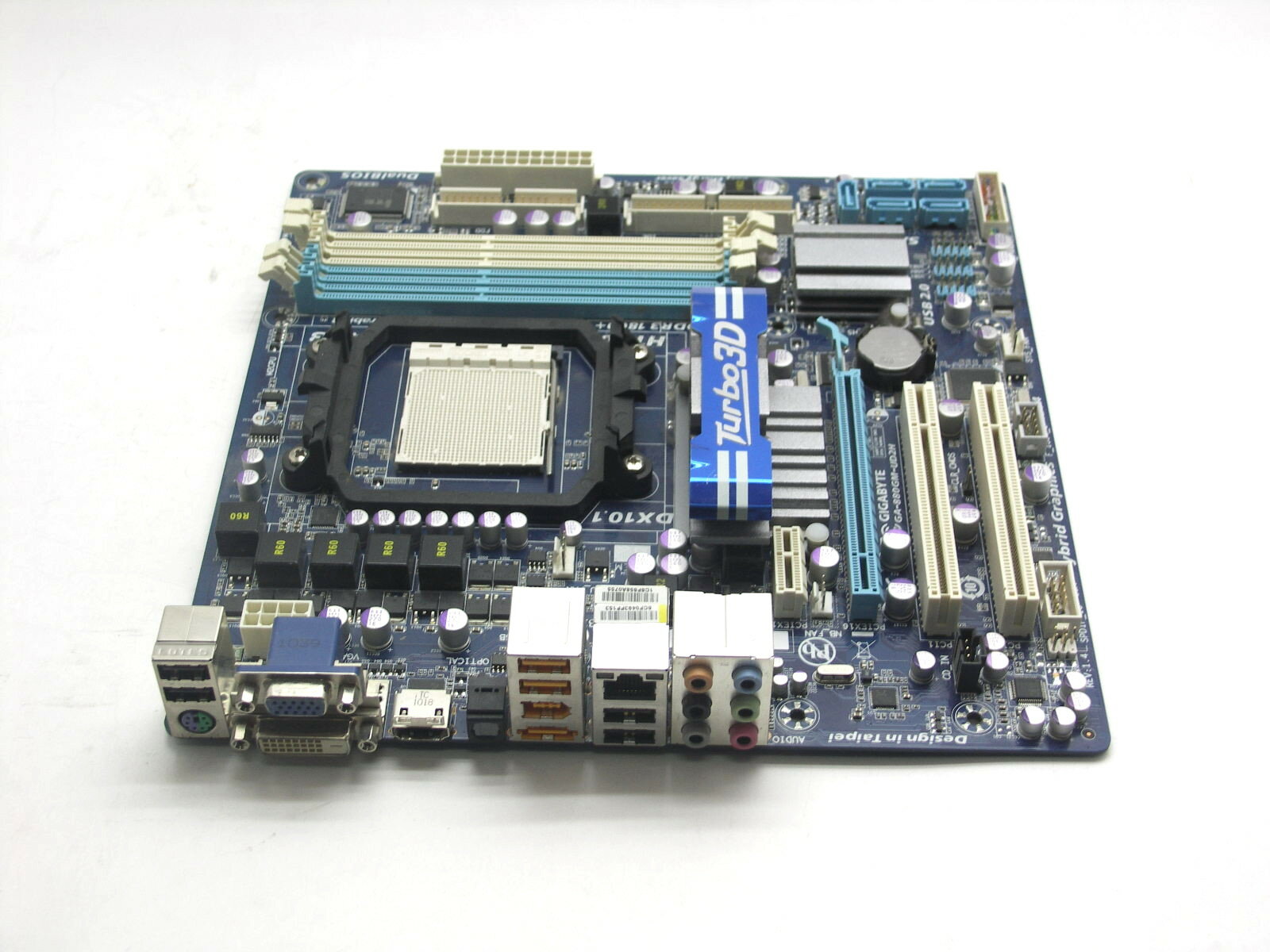 Материнская плата S-AM3 Gigabyte GA-880GM-UD2H, AMD880/SVGA/DVI/HDMI/4DDR3/Sb/Lan/mATX