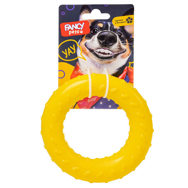 FANCY PETS Кольцо-игрушка для собак 13 см прочное резиновое жевательное кольцо