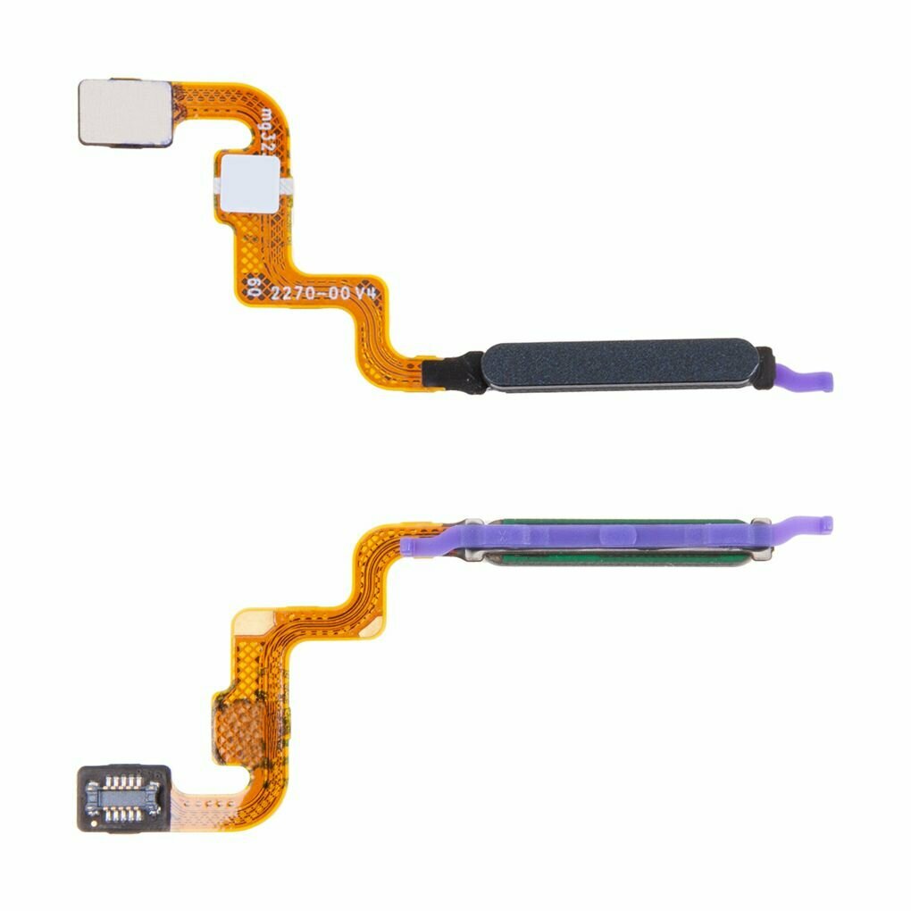 Шлейф для смартфона Xiaomi Redmi Note 12 4G/12S сканер отпечатка пальцев Черный