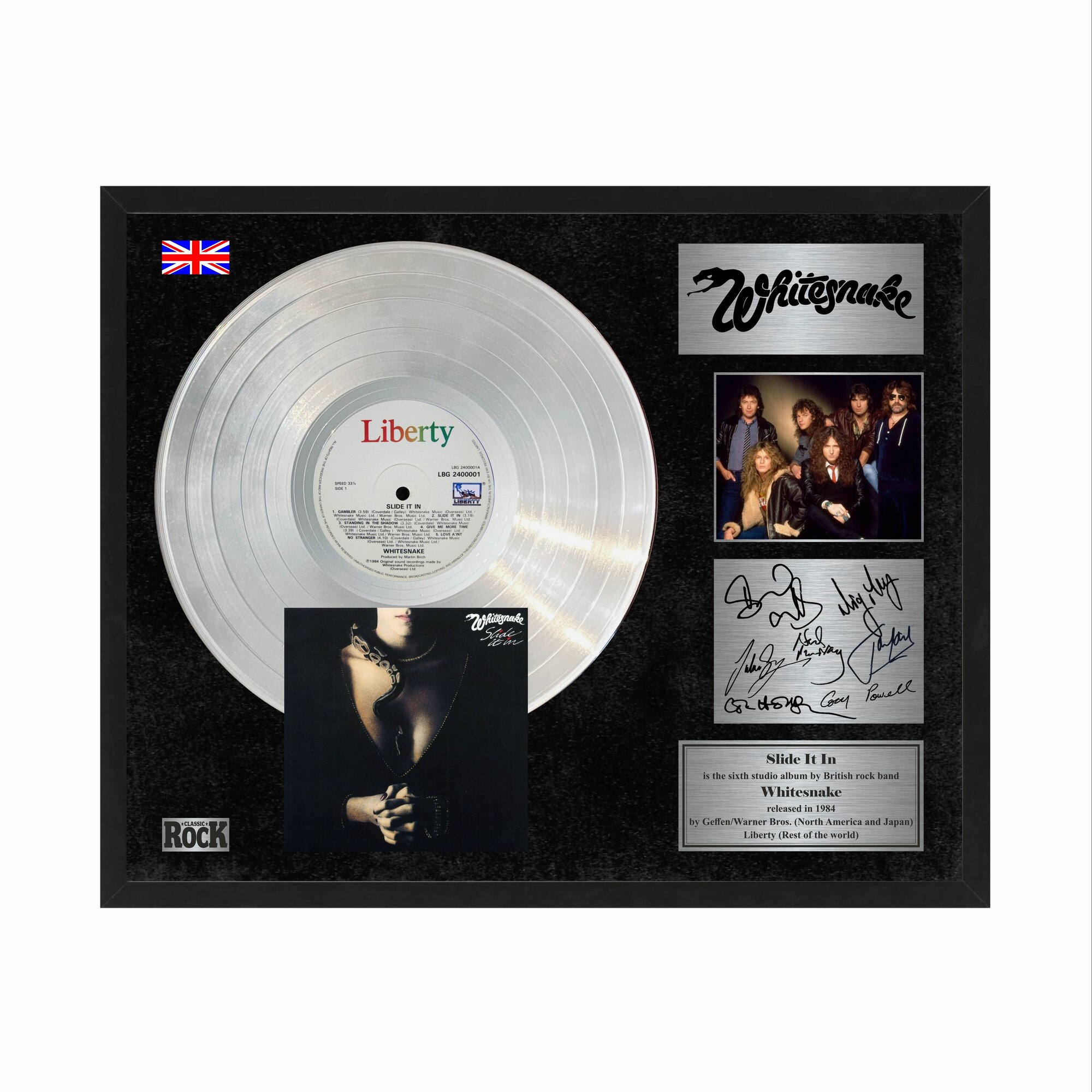 Whitesnake Slide It In Картина с платиновым диском