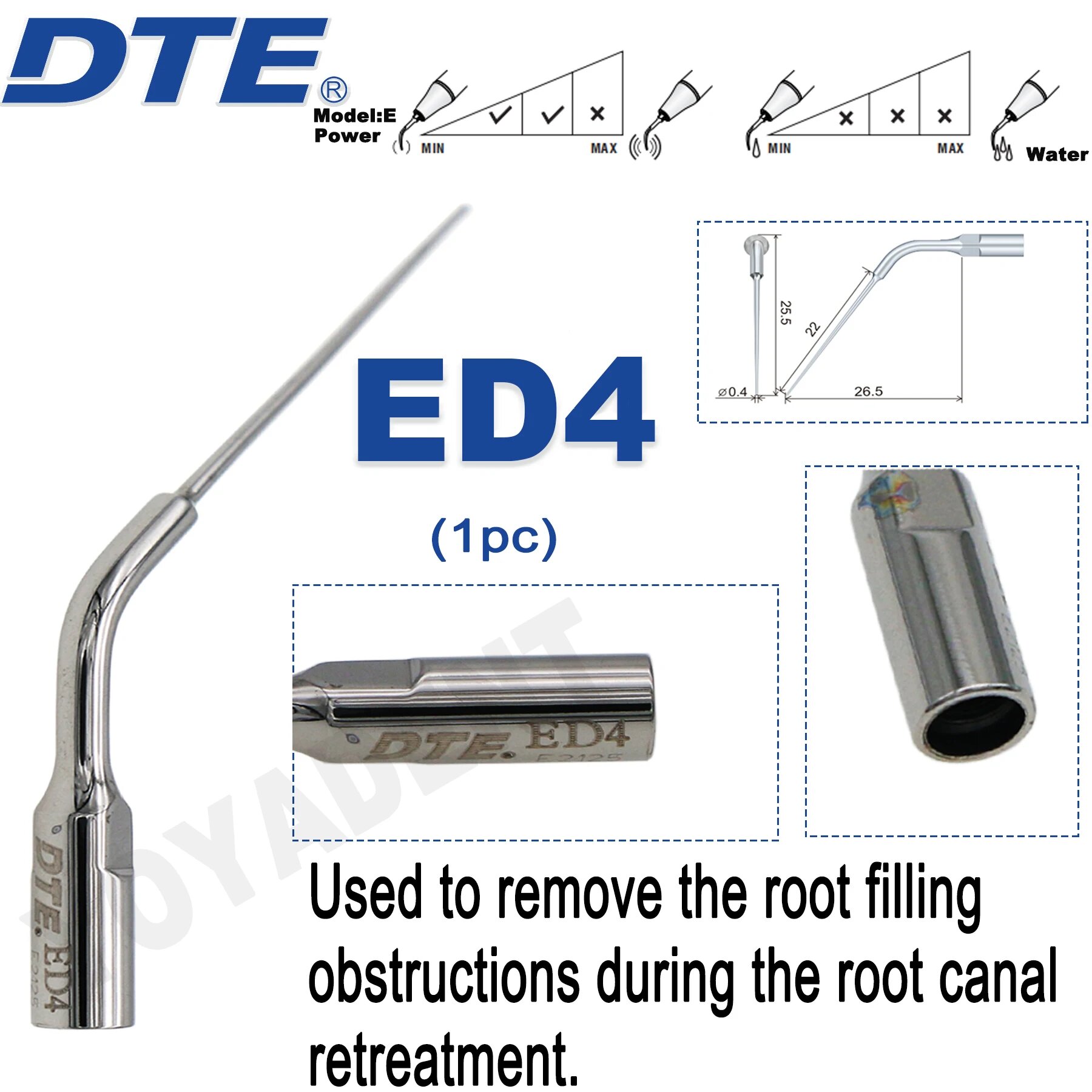 Стоматологический ультразвуковой скалер Woodpecker DTE ED4