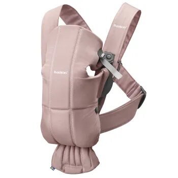 BabyBjorn Эрго-рюкзак Mini Cotton, цвет: пыльно-розовый