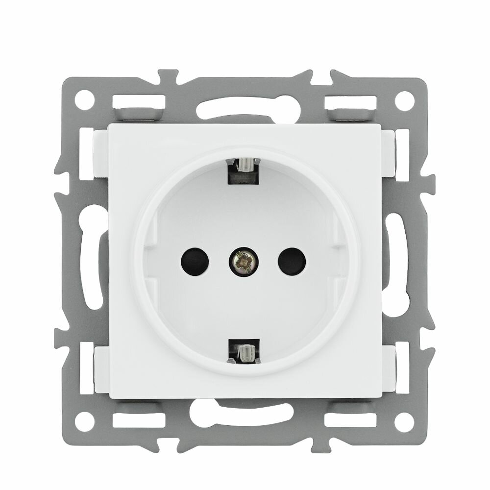 Viswe Рамка электроустановочная f1 single white switch socket, белый, 1 пост, 1 шт.