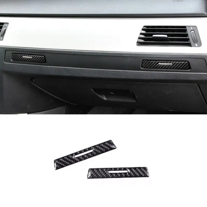 Накладка на панель BMW E90 E92 E93, карбон, 2 шт.