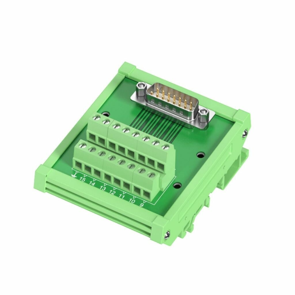 ДБ15 разъем для монтажа на рейку